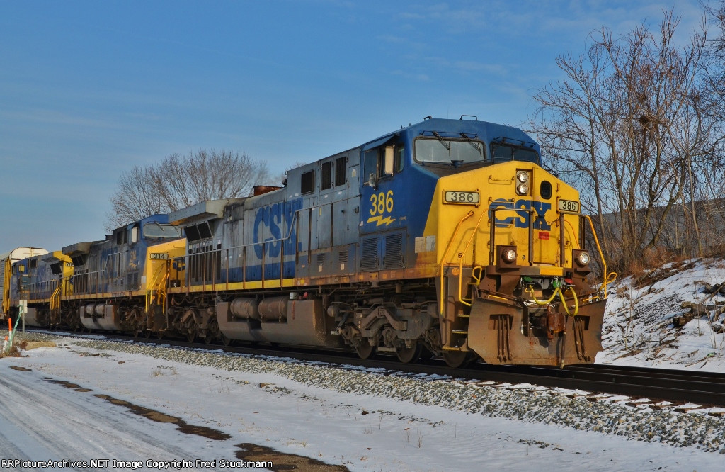 CSX 386 has Q299 with it.